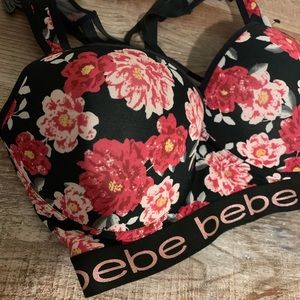 bebe | Intimates & Sleepwear | Nwt Bebe Floral Sport Bra | Poshmark